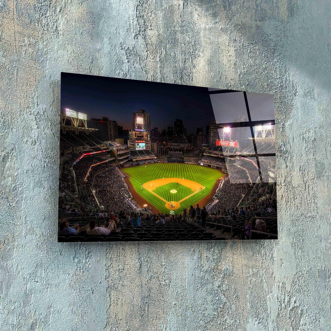 San Diego Padres Wall Decor, Petco Park Stadium Glass Art, Petco Park ...