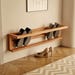 Solid Oak Shoe Rack, Handmade Oak Organizer for Entryway, Durable and ...
