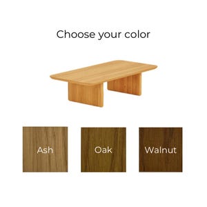 Contemporary Coffee Table – Sleek Wooden Design – Nordic Low Table ...