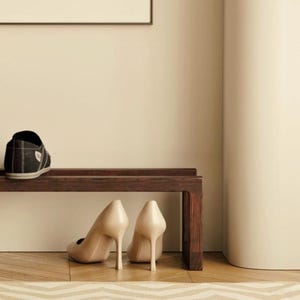 Solid Oak Shoe Rack, Custom Oak Furniture for Home, Durable and Eco ...