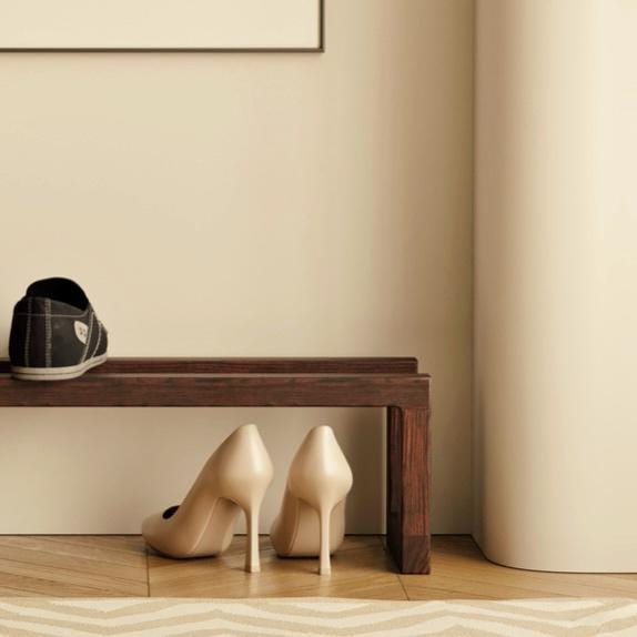 Solid Oak Shoe Rack, Custom Oak Furniture for Home, Durable and Eco ...