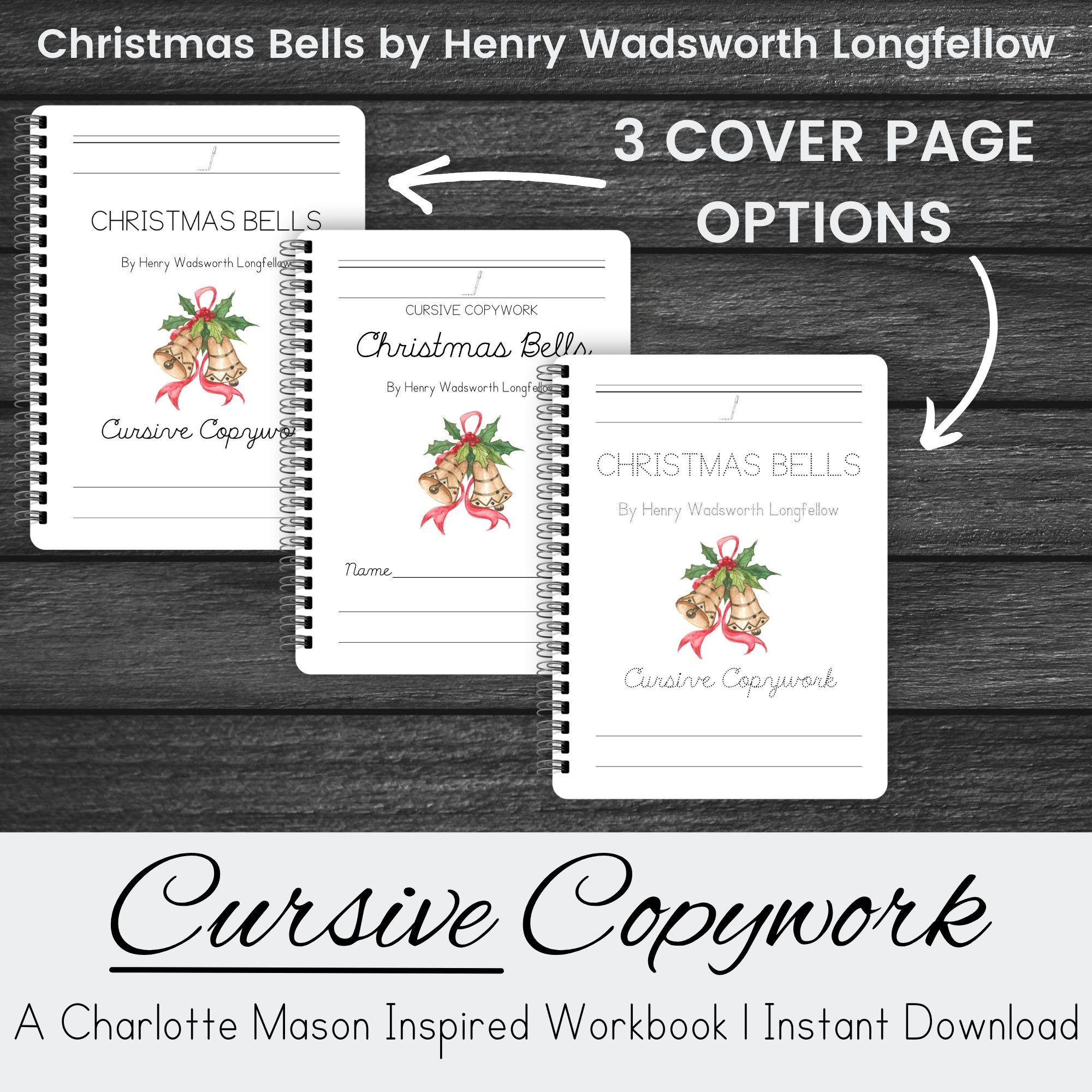 Cursive Copywork Christmas Poem, Cursive Writing Practice Sheets ...
