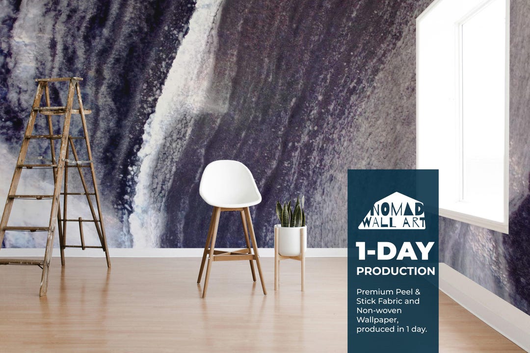 Abstract Ice Aesthetics Peel and Stick or Non-pasted Traditional Wall ...