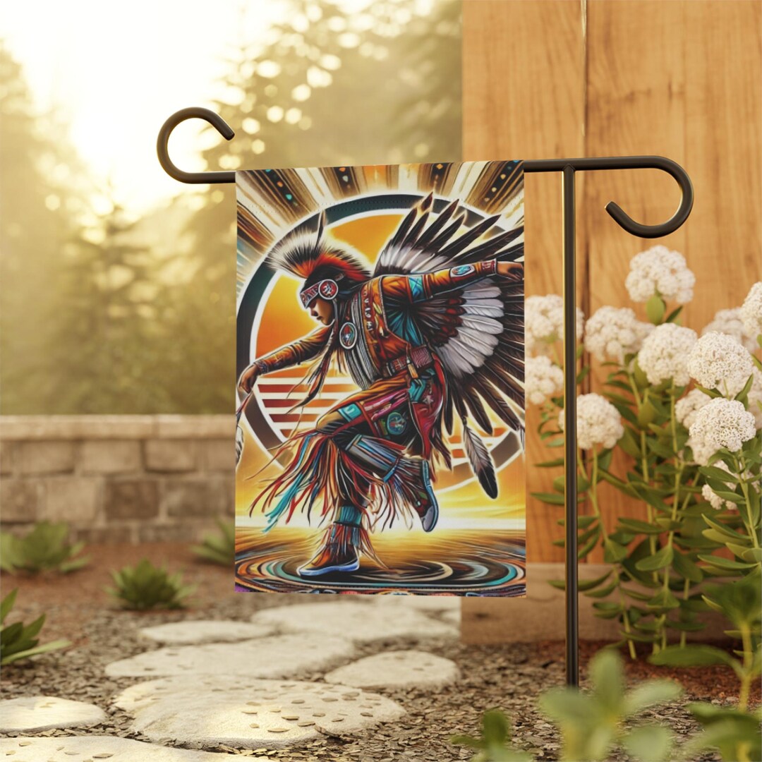 Native American Feather Dance Garden Flag - Etsy
