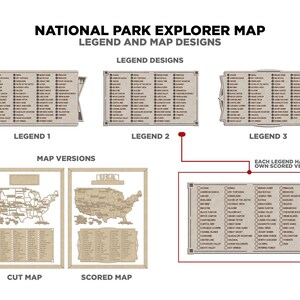 US National Parks Explorer Map, National Parks Marker, Travelers Map ...