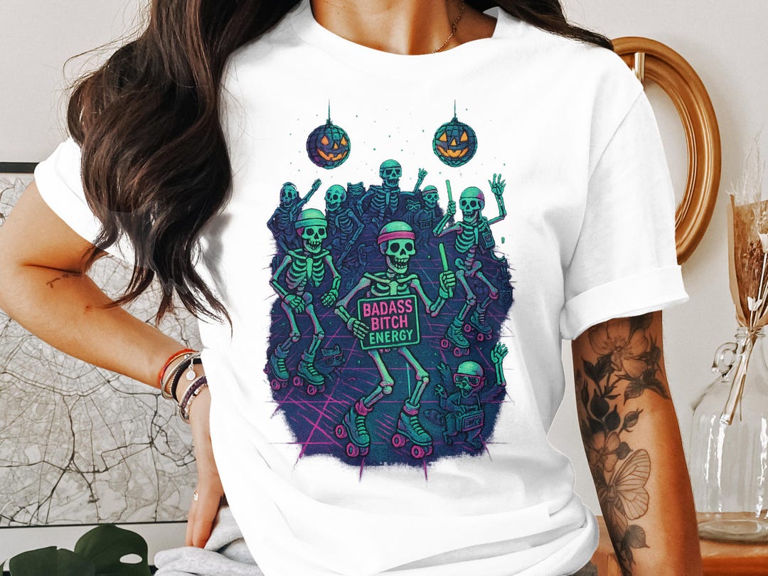 Badass Skeleton Digital Download, Energy Sublimation, Halloween ...