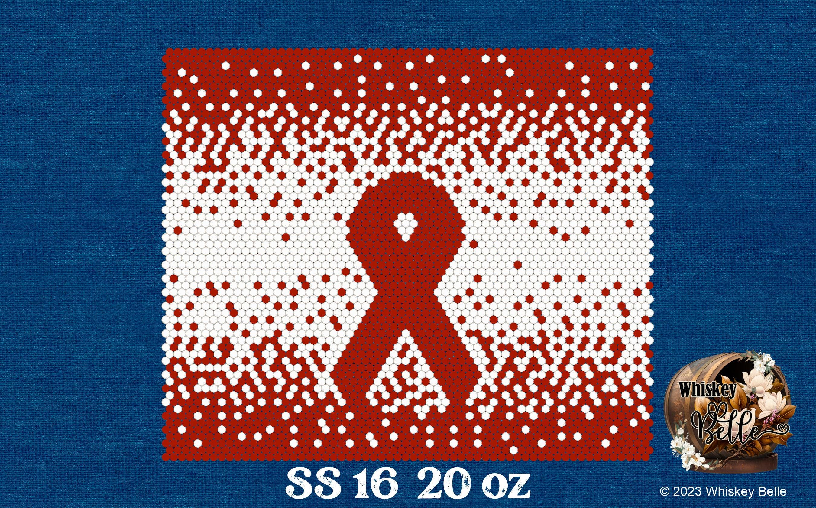 Red Cancer Ombre Ribbon SS16 20oz Rhinestone Tumbler Template Pattern ...