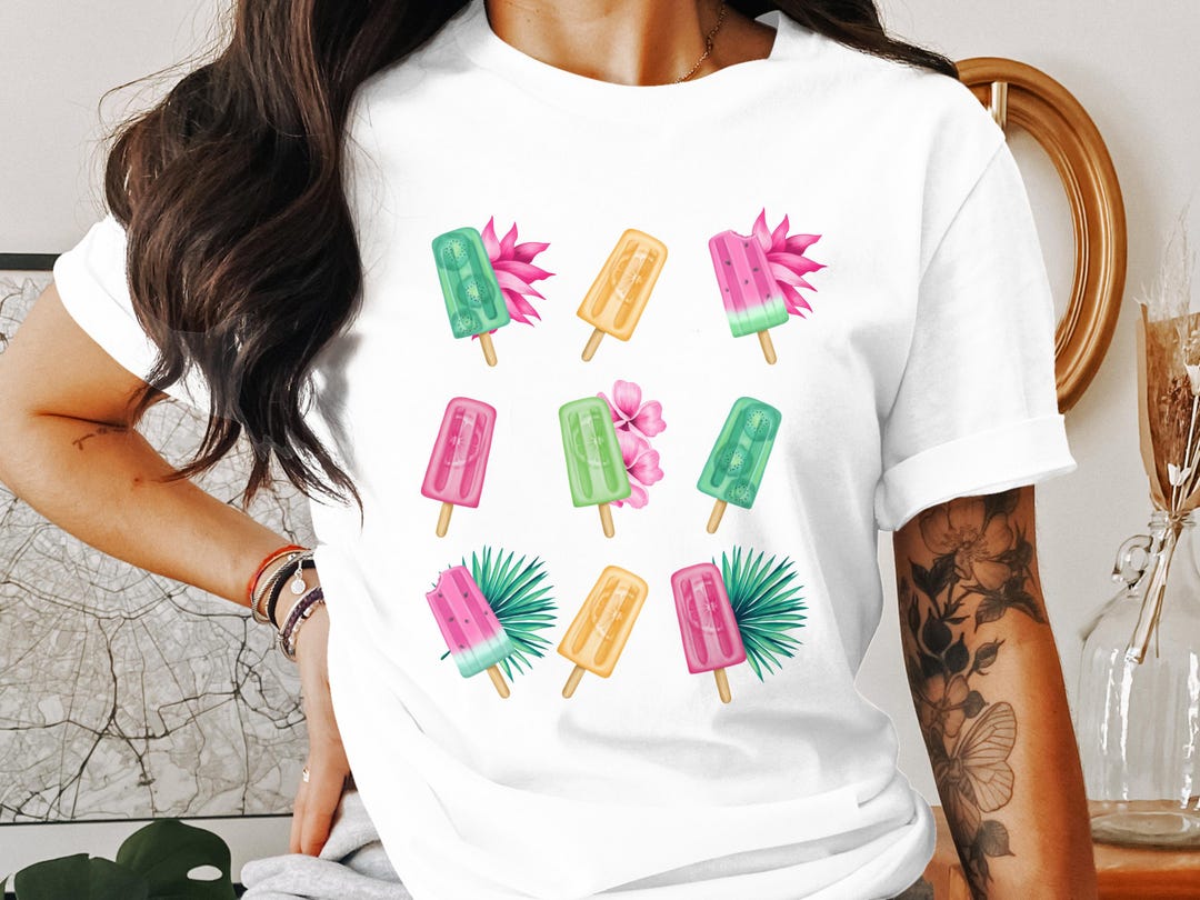 Summer Popsicle Digital Download PNG, Sublimation Design, Tropical Ice ...
