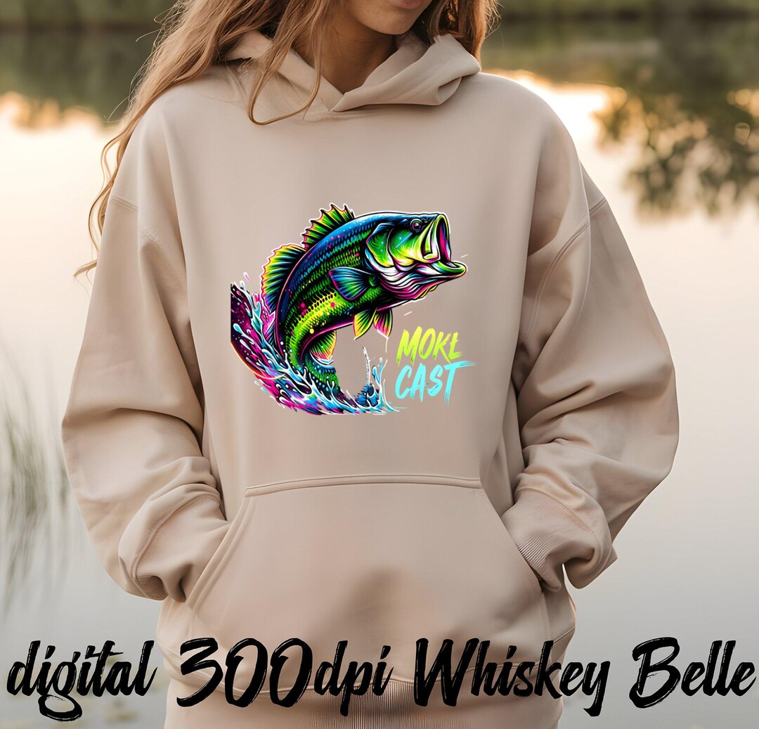 Bass Fishing Digital Download, Vibrant Fish Sublimation, High ...