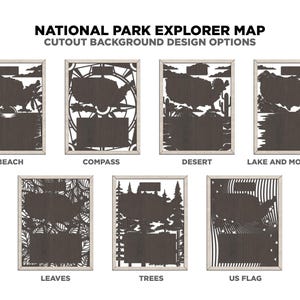 US National Parks Explorer Map, National Parks Marker, Travelers Map ...
