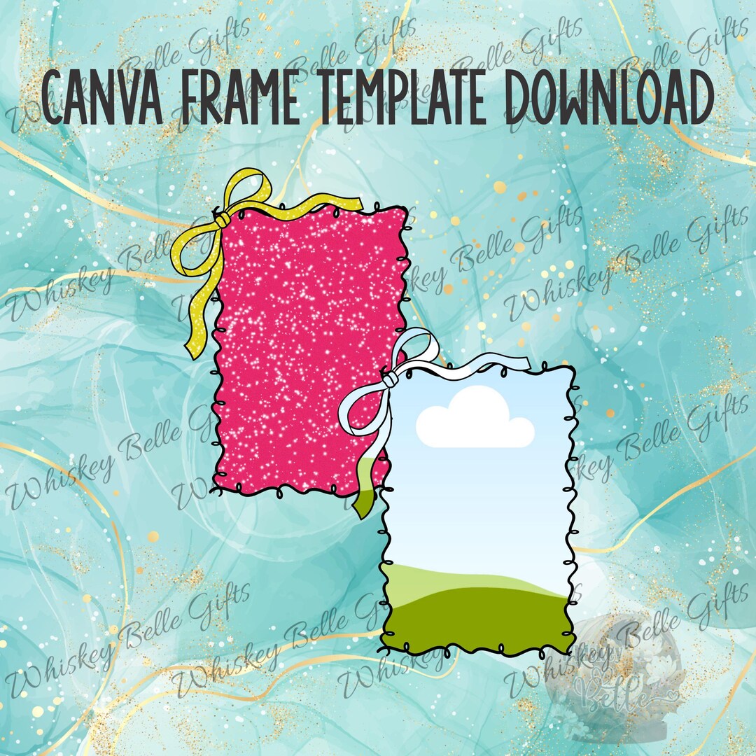 Canva Frame Template Digital Download, Photo Frames, Picture Frames, Craft Frames, Instant ...