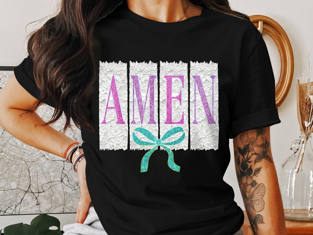 Amen Digital Download for Shirts, Printable Amen Design, Religious ...