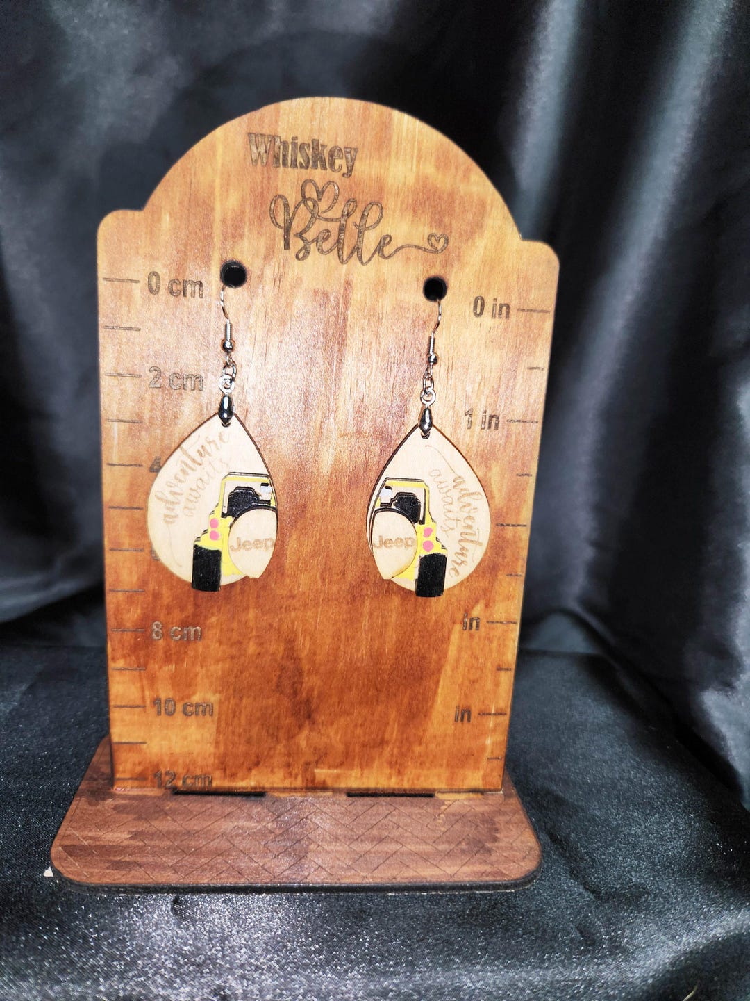 Adventure Awaits off Road 4x4 Natural Wood Earrings - Etsy
