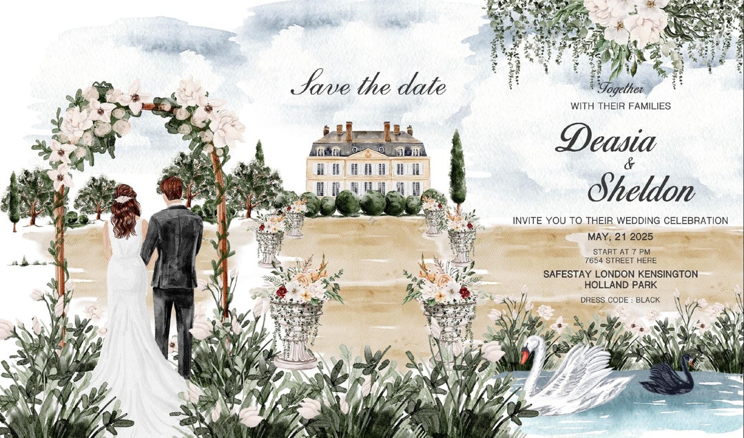 Digital Invitation Video / Wedding Video With Music / Invitation ...