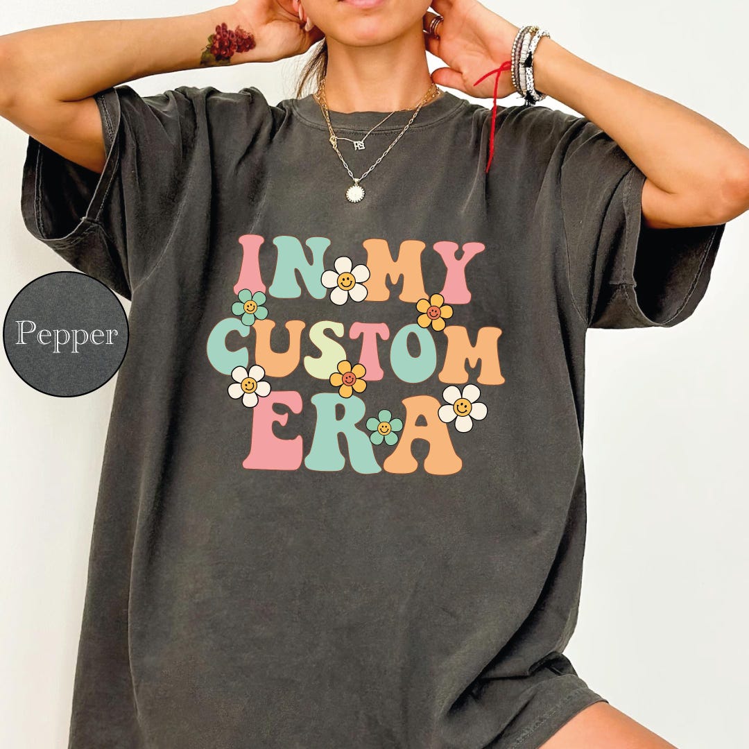 In My Custom Era Shirts, Custom Text Era Shirt, Mama Era Shirts, Personalized T-shirt, Gift for ...