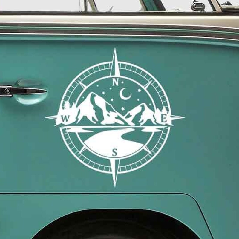 Compass Decal - Etsy