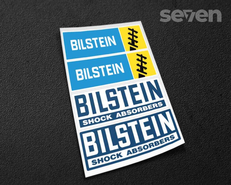 BILSTEIN Stickers Set, BILSTEIN Decals, Medium Set Car, Bike, Laptop ...