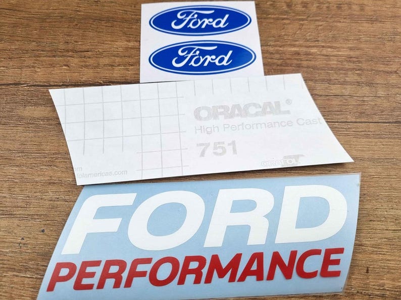 2x Ford Performance Decals, Sticker +2 Logo Stickers High Quality 751C ...