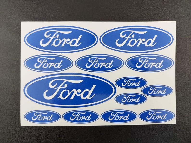 Ford Stickers Set, Ford Decals, Medium Set Car, Bike, Laptop Stickers ...