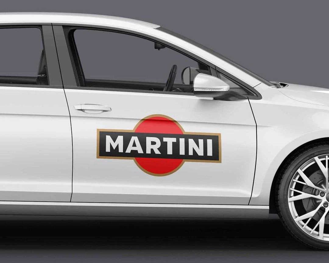 Martini Car Sticker, Martini Car Decal, Door, Hood, High Quality ...