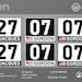2x Custom Race Car Number Plate Car Door Decal, High Quality Laminated ...