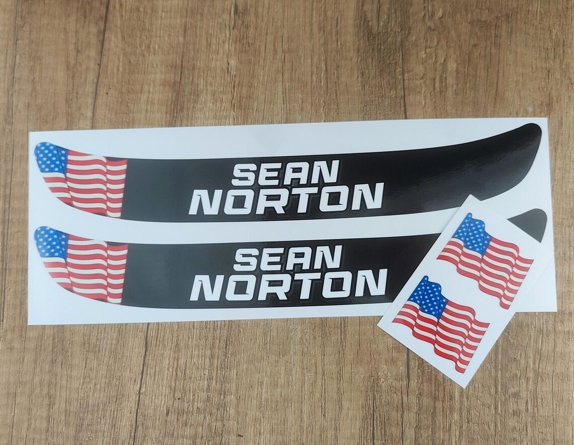 2x Custom Helmet Visor Sunstrip Sticker Decal, Custom Name, Number ANY ...
