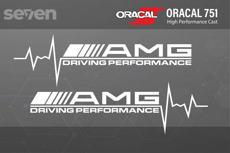 2x AMG Driving Performance Decal, Vinyl Sticker - Etsy