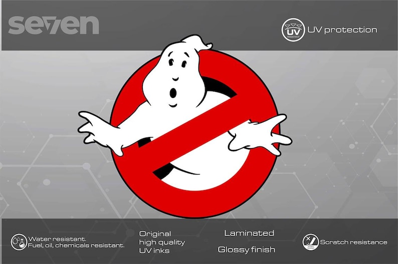 2x Ghostbusters Car Sticker, Ghostbusters Car Door Decal, High Quality ...