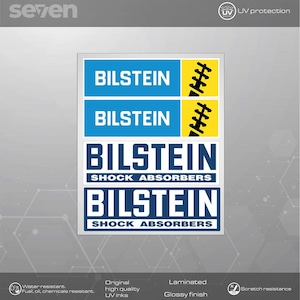 BILSTEIN Stickers Set, BILSTEIN Decals, Medium Set Car, Bike, Laptop ...