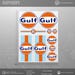 Gulf Stickers Set, Gulf Livery Decals, Car, Bike, Laptop Stickers, High ...