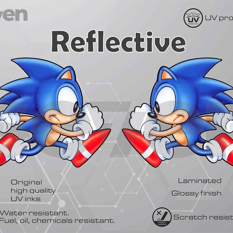 Sonic Logo Stickers - Etsy UK