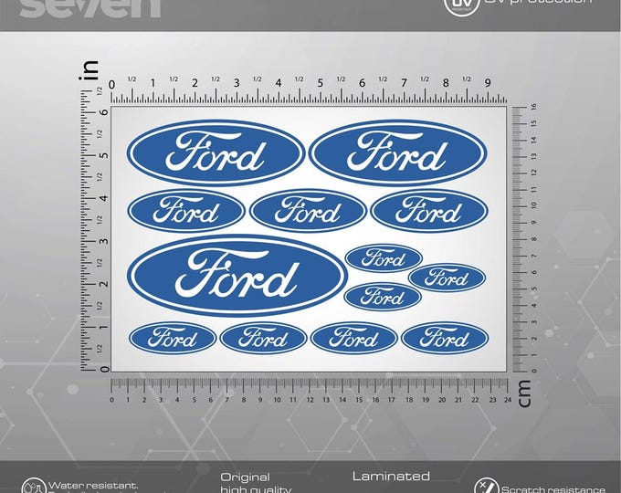 FORD Car Logo Vinyl Decal / Sticker - Etsy