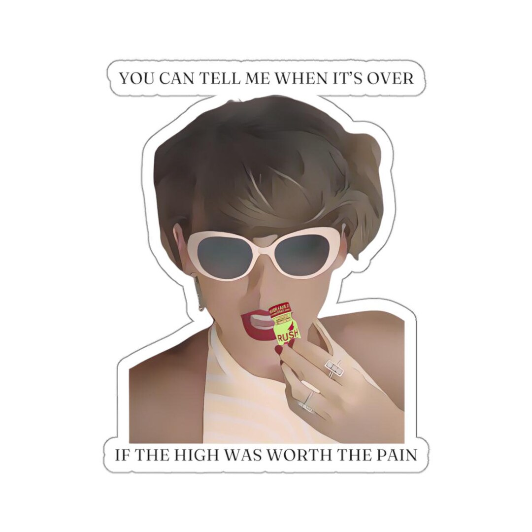 Taylor Swift Rush Poppers Blank Space Sticker - Etsy