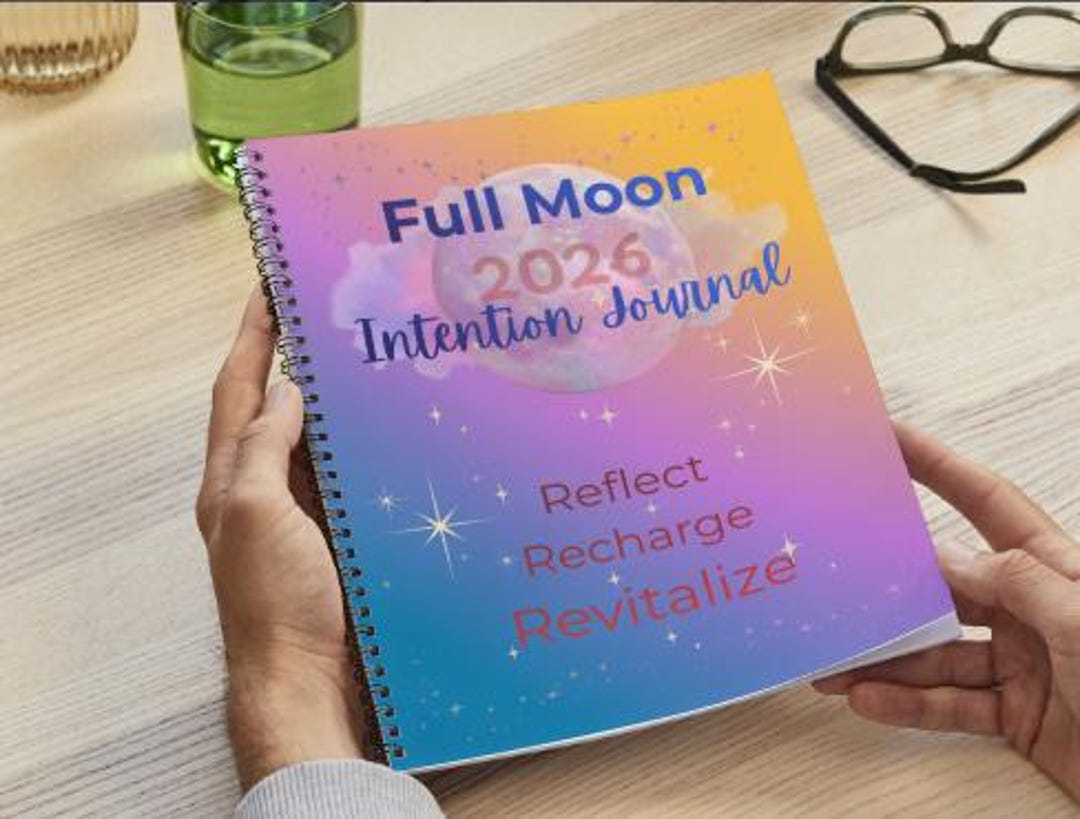 2026 Full Moon Intention Journal | Lunar Ritual Printable | Feminine ...
