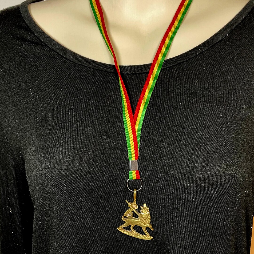 Handcrafted Lion of Judah Pendant – Ethiopian Rastafari Symbol of ...