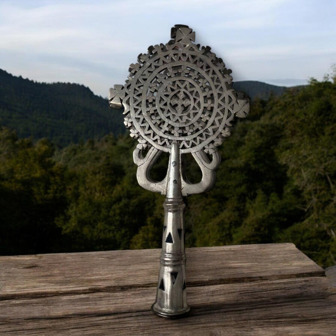 Antique Ethiopian Axumite Kingdom Table Cross historical Religious ...