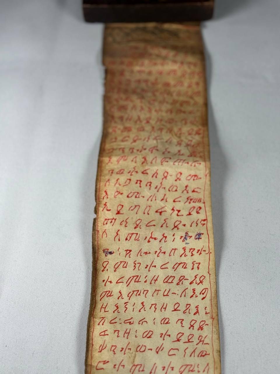 Antique Ethiopian Healing Scroll – Large Christian Magic Scroll ...