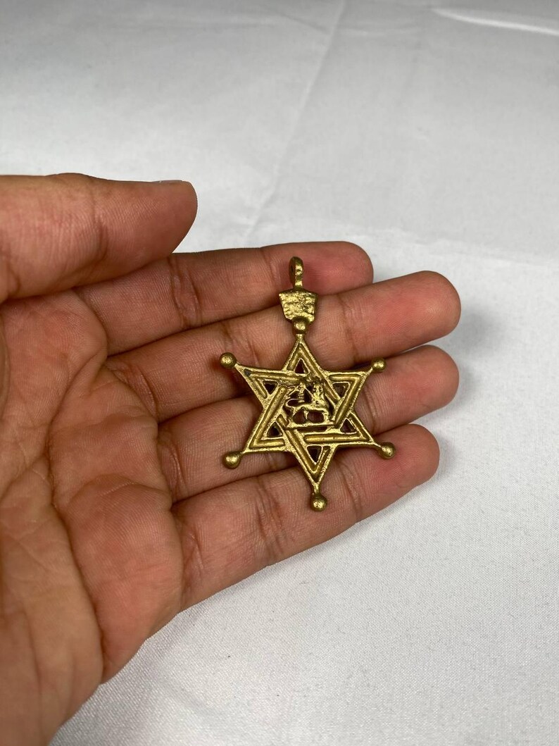 Lion of Judah Star Pendant – Ethiopian Symbolic Jewelry - Rastafarian ...