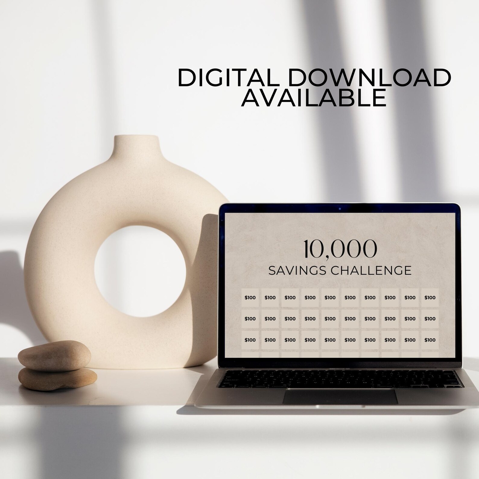 10k 100 Envelope Savings Challenge, 10,000 Printable Savings Challenge ...