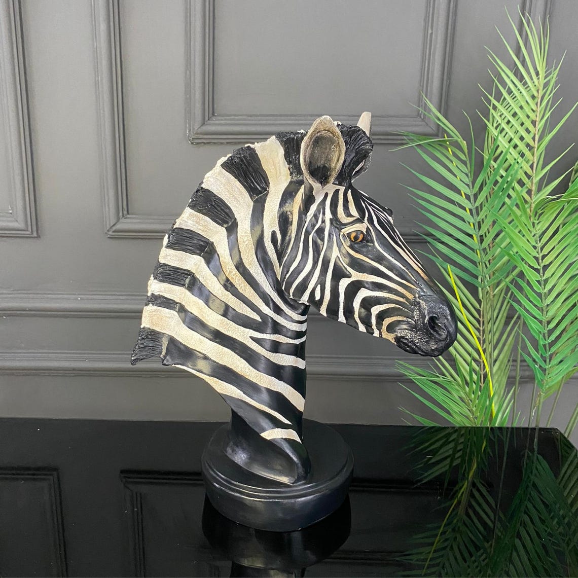 Large Zebra Statues,resin Animal Figurine,african Home Decor,wild ...