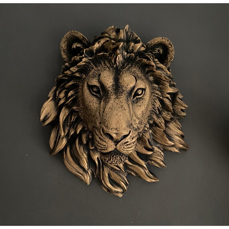 Lion Head Wall Decor - Etsy