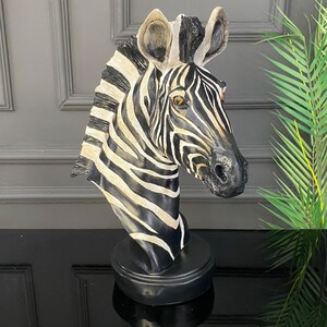 Large Zebra Statues,resin Animal Figurine,african Home Decor,wild ...