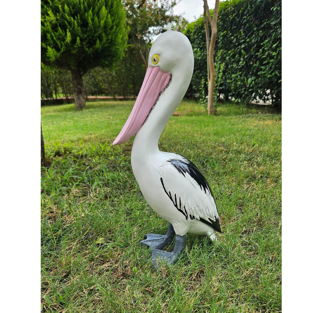 White Pelican Garden Statue,plican Garde Decor,pelican Garden Art ...