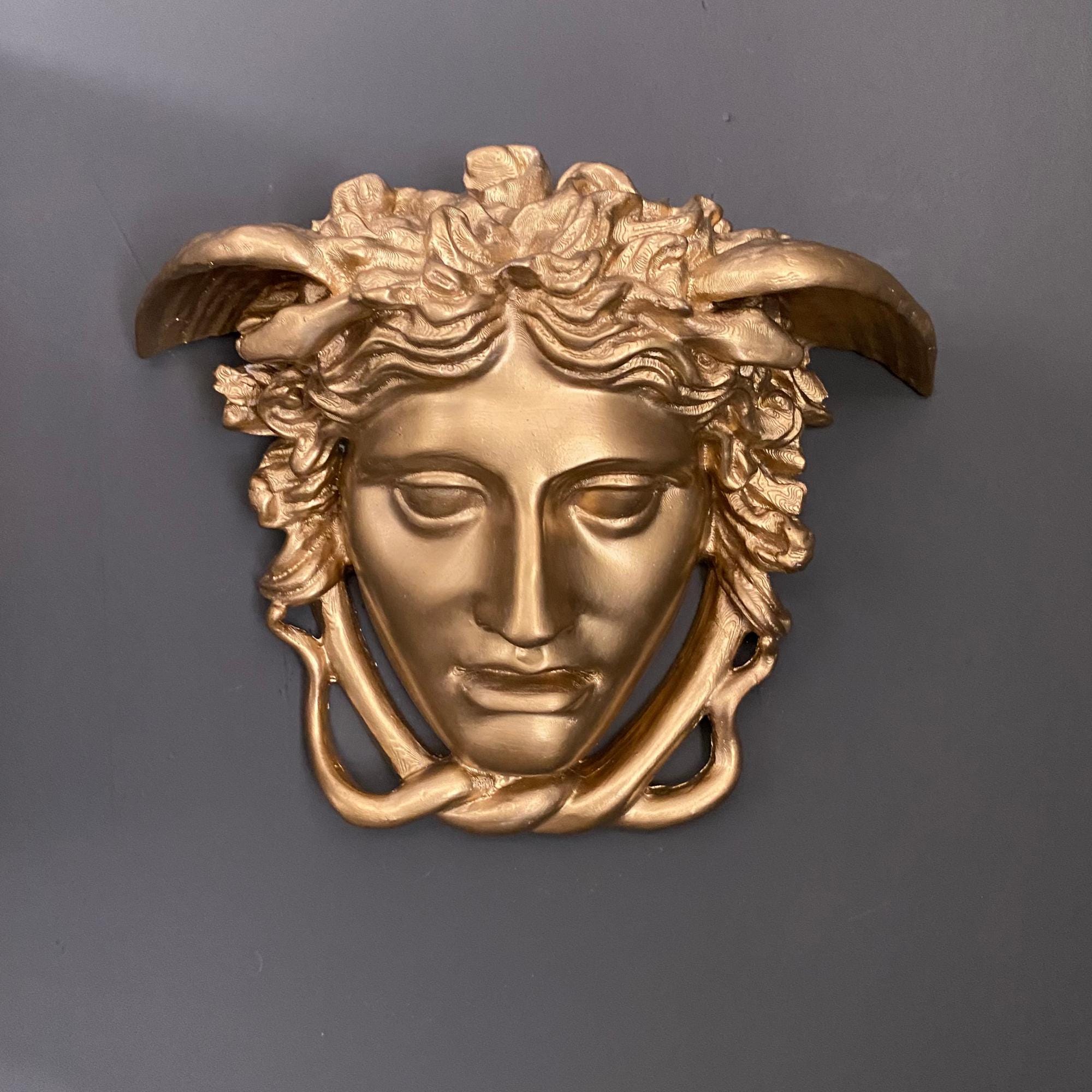 Medusa Wall Sculpture: Greek Mythology Wall Art, Replica Roma Bust ...