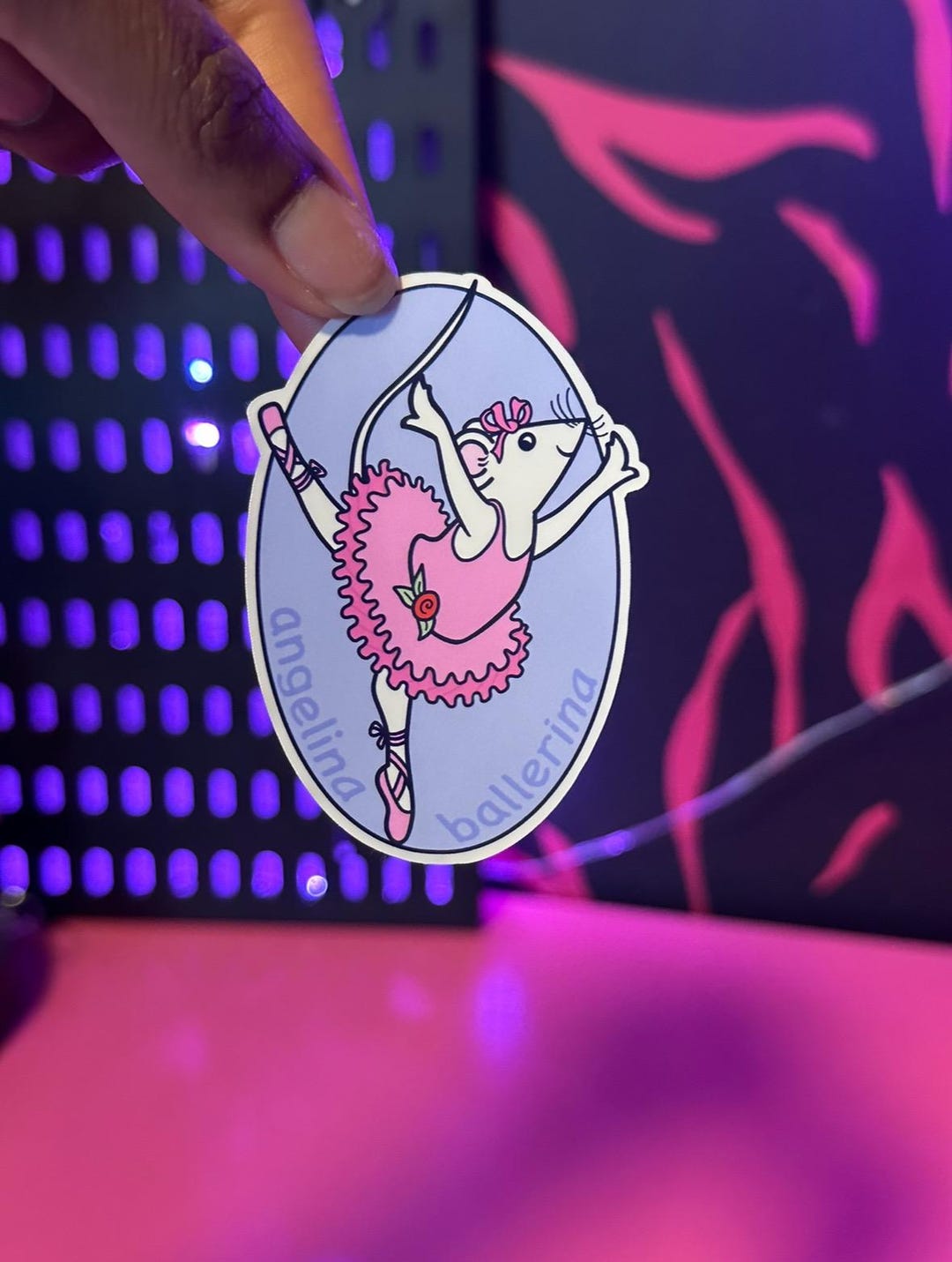 Angelina Ballerina Sticker – Cute Nostalgic 2000s Mouse Ballerina ...