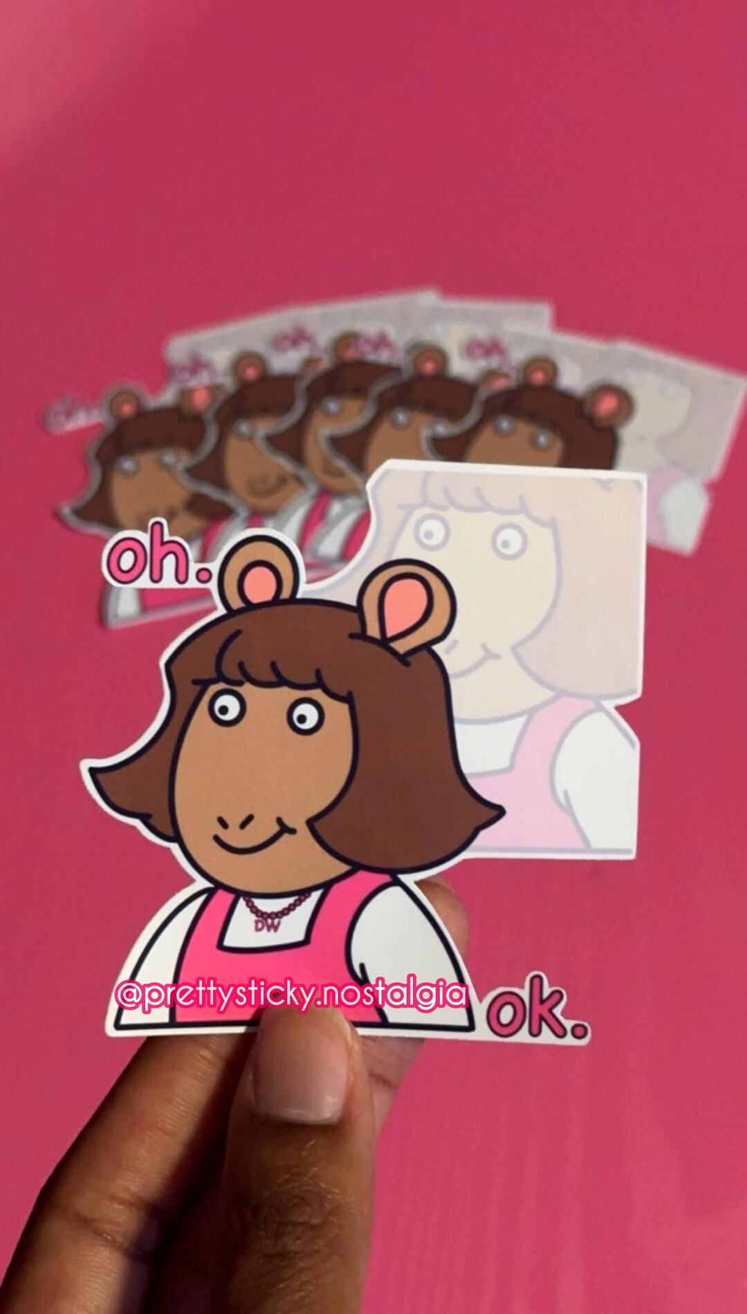 DW Sticker | Arthur Show Sticker | Nostalgic 2000s Sticker | Funny ...