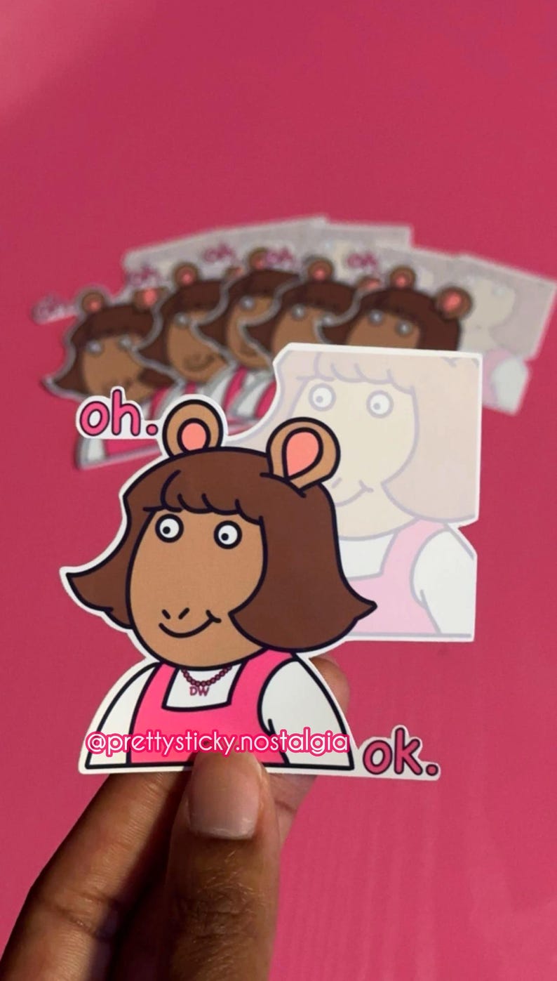 DW Sticker | Arthur Show Sticker | Nostalgic 2000s Sticker | Funny ...