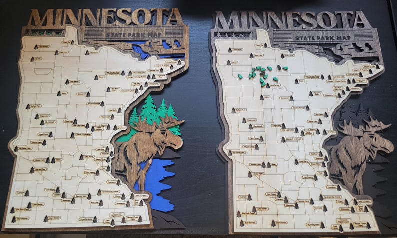 Minnesota State Park Map - Etsy