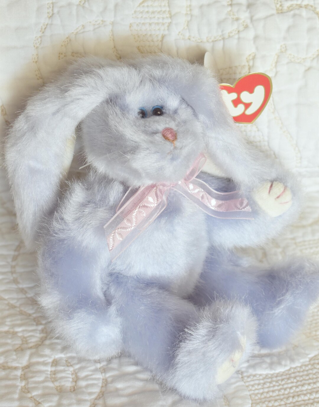 1993 Ty Beanie Baby Azalea Bunny Rabbit, Purple Bunny Rabbit, Stuffed ...