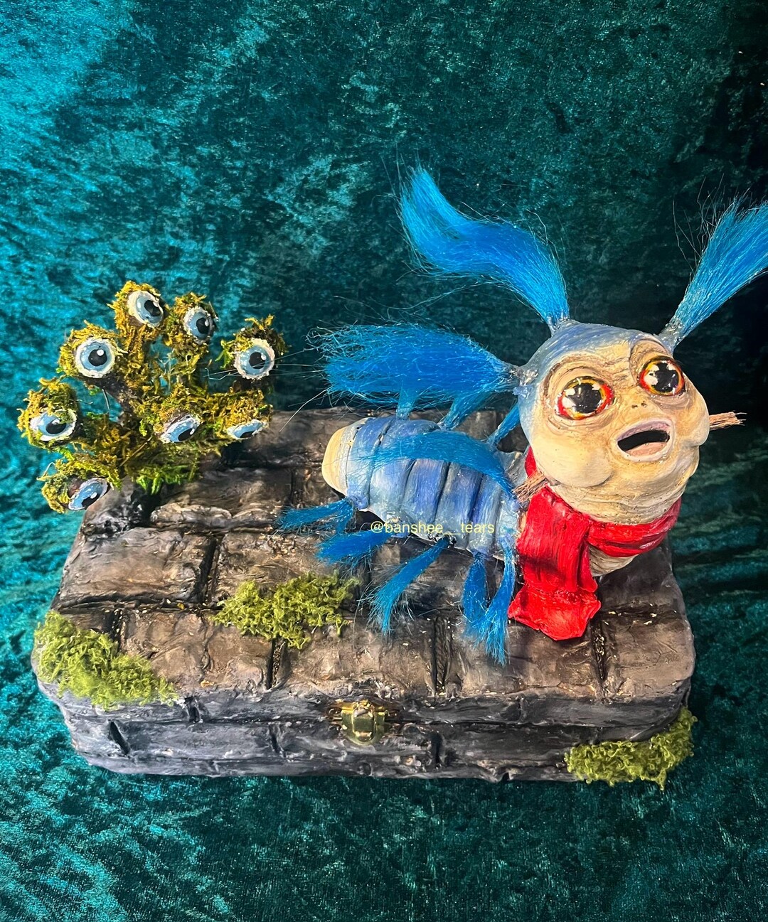 The Labyrinth Trinket Box Sculpture Fantasy Jewellery Box Worm Lichen ...